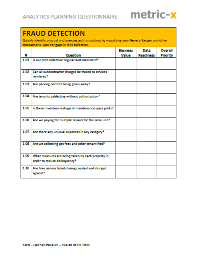 Fraud detect - Metric-X